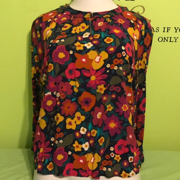 Talbots | Tops | Talbots Floral Blouse | Poshmark